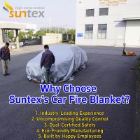 China EV Car Fire Blanket with 550℃/1000℃ Thermal Resistance for Oxygen Deprivation and Gray Color Fire Pit Mat for sale