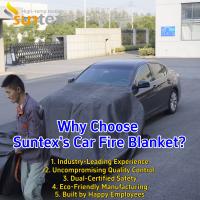 China 6m X 8m EV Car Fire Blanket with 550℃/1000℃ Thermal Resistance and Oxygen Deprivation for Fire Pit Mat Safety for sale