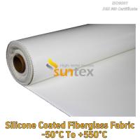 China High Temperature Heat Resistant Silicone Rubber Coated Twill Woven Fiberglass Mesh Cloth for sale