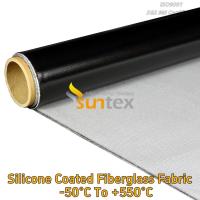 China Heat Insulation and Fireproof Waterproof Material Silicone Coated Fiberglass Fabric for sale
