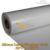 China Silicone Rubber Coated Glass Fiber Fabric Fiberglass Cloth for sale