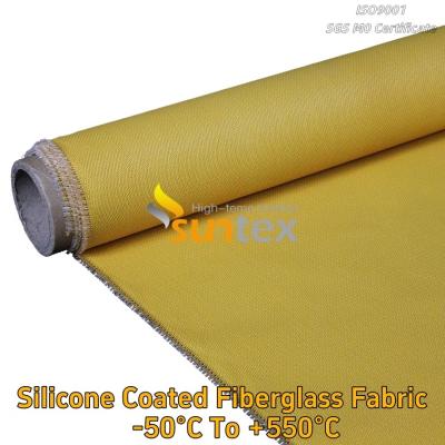 China Colored Silicone Coating Fiberglass Cloth Silicon Coated With Fiberglass Fabric for sale