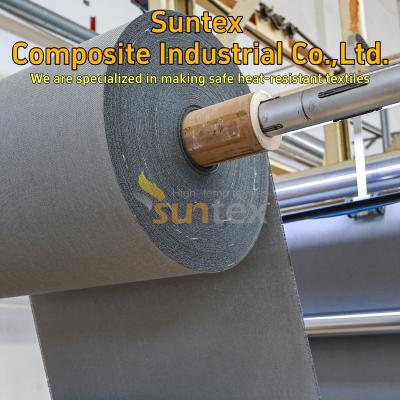 China High Temperature Resistant Flame Retardant High Silica Silicon Coated Twill Woven Fiberglass Cloth for sale