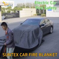 China 6*9M EV Car Fire Blanket 19.8*26 Ft Car Fire Blanket Fiberglass Cloth Roll for sale