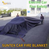 China Customizable Extra Large 10*10m Silicone Fire Blanket 550℃ New Energy Electric Vehicles Car Fire for sale
