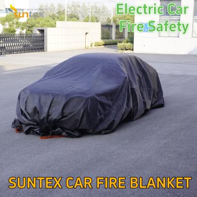 China Suntex High Quality Large Electric Vehicle EV Fire Blanket Roll Made of Durable Fiberglass for sale