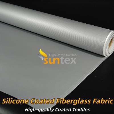China Fire Retardant Double Sided Silicone Coated Fiberglass Fabric for Heat Insulation Applications for sale