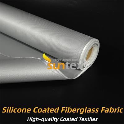China Fire Retardant Silicone Coated Fiberglass Fabric with Temperature Resistance -50°C to 500°C and Alkali Free Properties for sale