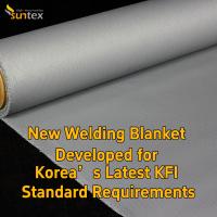 China Welding Fire Blanket Industrial High Temperature Resistant Fiberglass Fire Blanket for Workshop Welding Safety for sale