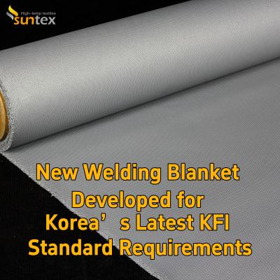 China Welding Fire Blanket Industrial High Temperature Resistant Fiberglass Fire Blanket for Workshop Welding Safety for sale