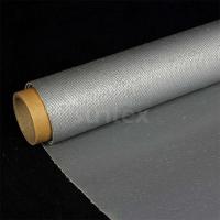 China 32oz Red Silicone Rubber Coated Fiberglass Cloth For Welding Blanket Fireproofing Textiles for sale