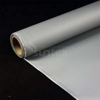 China 32oz Red Silicone Rubber Coated Fiberglass Cloth For Welding Blanket Fireproofing Textiles for sale