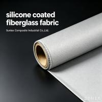 China silicone coated fiberglass fabric for removable thermal insulation jackets for sale