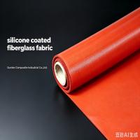 China silicone coated fiberglass fabric for removable thermal insulation jackets for sale