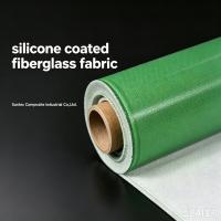 China silicone coated fiberglass fabric for removable thermal insulation jackets for sale