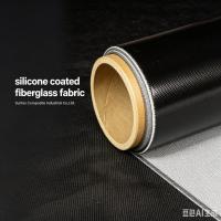 China silicone coated fiberglass fabric for removable thermal insulation jackets for sale