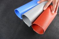 China 0.44mm Thick 510 g/sqm Silicone Coated Fiberglass Fabric with One Side Silicone Coating for Thermal Insulation for sale