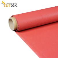 China Silicone Coated 960g/m2 Fire Resistant Fiberglass Fabric for sale