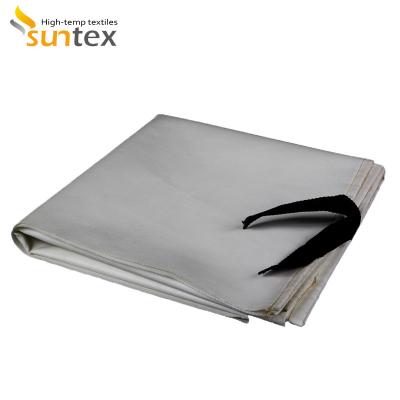 China High Temperature Resistance Graphite Coated Fiberglass Cloth For Splash Protection And Heat Protection for sale
