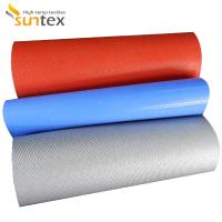 China Silicone Coated Fiberglass Fabric Heat Resistant Fireproof Cloth for sale