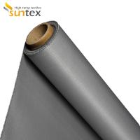 China Silicone Coated Fiberglass Fabric Fireproof Heat Resistant E-Glass for sale