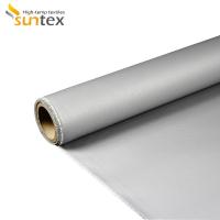 China Silicone fabric,Fireproof material coated with a layer of silicone For High Temperature Removable Jackets and Covers for sale