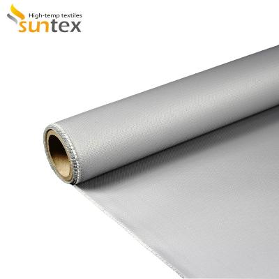 China Silicone fabric,Fireproof material coated with a layer of silicone For High Temperature Removable Jackets and Covers for sale