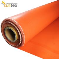 China Glass Fiber Fabric With Red Silicone Rubber Coated On Both Side for sale