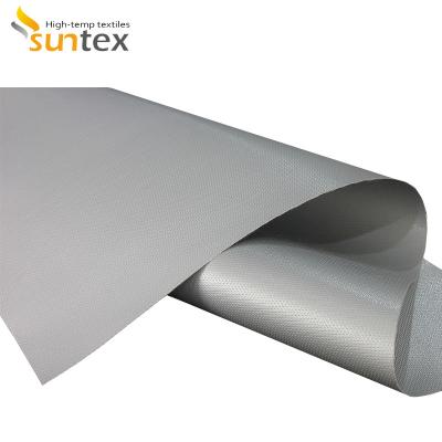 China Double Sided 0.4mm Silicone Coated Fiberglass Fabric For Fire Curtains for sale