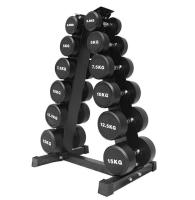 China Triangle Dumbbell Stand Dumbbell Placement Stand Gym Dumbbell Stand Fitness Equipment for sale