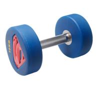 China Superman Dumbbells PU Coated Dumbbells Round Headed Dumbbells Men'S Gym Arm Training Dumbbells for sale