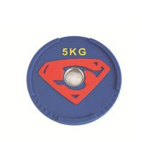 China Superman Competitive Barbell Pieces , Combination Barbell Pieces Gym PU Coated Barbell Pieces for sale