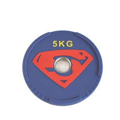 China Superman Competitive Barbell Pieces , Combination Barbell Pieces Gym PU Coated Barbell Pieces for sale