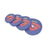 China Superman Competitive Barbell Pieces , Combination Barbell Pieces Gym PU Coated Barbell Pieces for sale