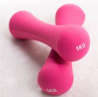 China 0.5kg 0.75kg 1.0kg Bone Shaped Impregnated Women'S Slim Arm Wrapped Rubber Dumbbells for sale