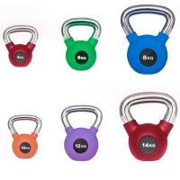 China All Steel Fitness Competition Kettlebells Electroplated Handle Kettlebells Strength Training Kettlebells for sale