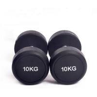 China Cast Iron Coated Round Head Dumbbells Men'S And Women'S Fitness Dumbbells Commercial Dumbbells For Gyms for sale