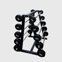 China Fixed Rubber Coated Barbell Long Bar Barbell Curved Bar Barbell Integrated Straight Bar for sale