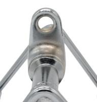 China Chrome Plated Handle Gym Equipment Handle Power Type Equipment Handle T Bar Rowing Handle for sale