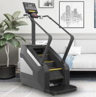 China Aerobic Equipment Intelligent Button Stair Climbing Machine Plug In Stepping Emergency Stop for sale
