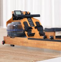 China Wooden Double Track Oak Water Resistance Rowing Training Machine for sale