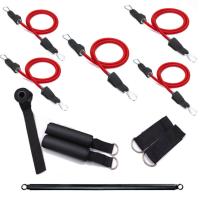 China Yoga Pilates Sticks Tension Ropes Push-Pull Rods Multi Functional Fitness Sticks Training Bars for sale
