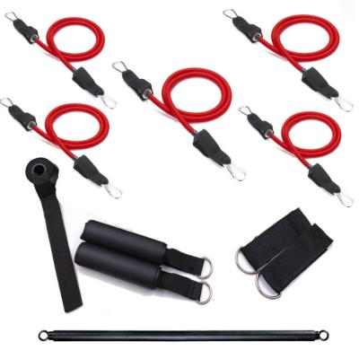 China Yoga Pilates Sticks Tension Ropes Push-Pull Rods Multi Functional Fitness Sticks Training Bars for sale