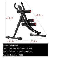 China Fitness Core Abdominal Trainer Fitness Machine Home Gym Strength Training Foldable Fitness Equipment for sale