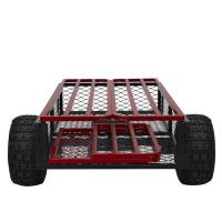 China 1500 Pound Multi Purpose Vehicle Cargo Trailer With Solid Steel Floor And Quick Locking Inclined Bed For Lawn And Garden Tractors ATV UTV for sale