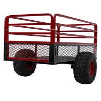 China 1500 Pound Multi Purpose Vehicle Cargo Trailer With Solid Steel Floor And Quick Locking Inclined Bed For Lawn And Garden Tractors ATV UTV for sale