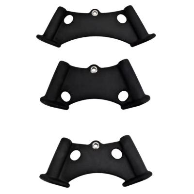 China Custom Color Multifunctional Three Piece Handle Set For Back Training Strength Equipment Steel And Rubber Materials for sale