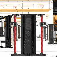 China Multi-functional Comprehensive Trainer For Chest Back And Arms 1800 * 1000 * 2230mm for sale