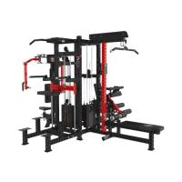 China Four Person Smith Machine Gantry Commercial Multifunctional Bench Press Squat Stand For Comprehensive Household Training for sale