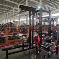 China Four Person Smith Machine Gantry Commercial Multifunctional Bench Press Squat Stand For Comprehensive Household Training for sale